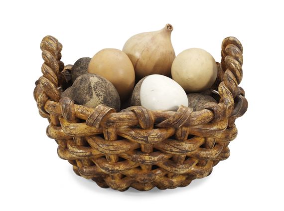 Ingrid Herrlin | An Ingrid Herrlin stoneware basket with potatos, onion ...