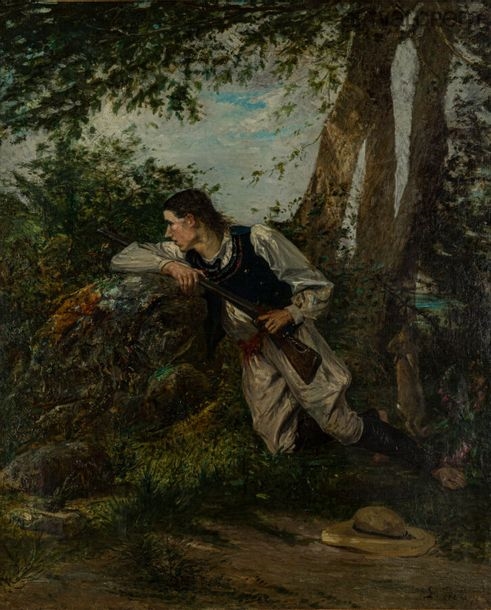 Ludovic Piette | The Chouan or the hunter on the lookout | MutualArt