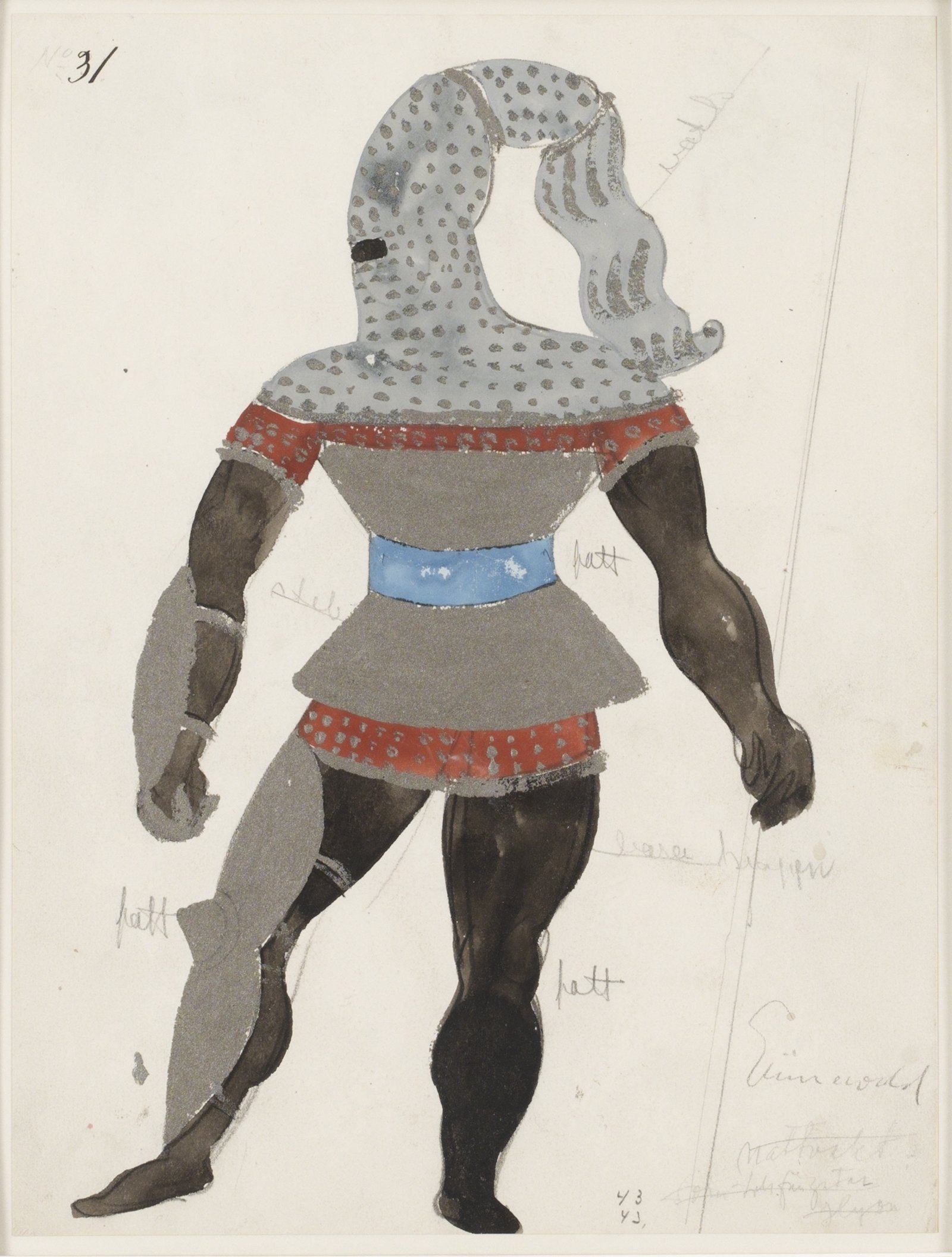 Isaac Grünewald | Dräktskiss | MutualArt