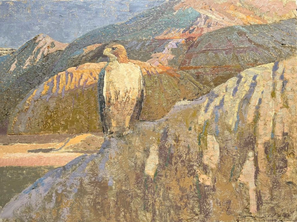 George Carlson | Afternoon of The Red-tailed Hawk | MutualArt
