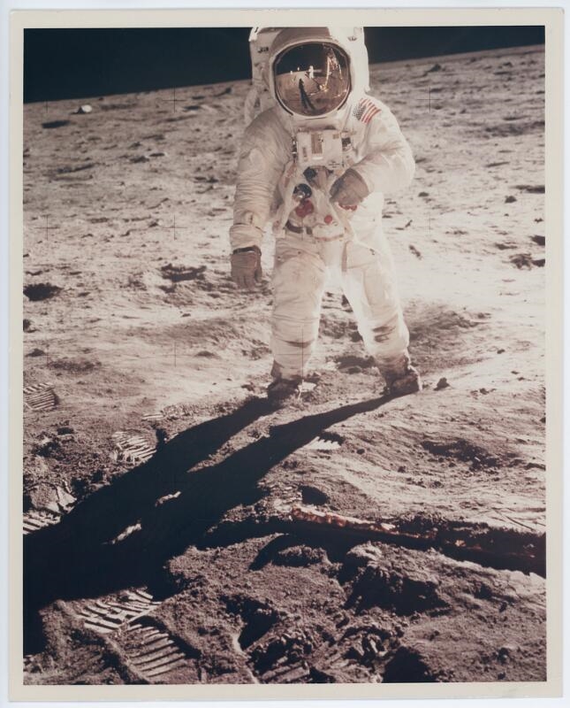 Neil Armstrong | Apollo 11: Buzz Aldrin’s gold-plated sun visor ...