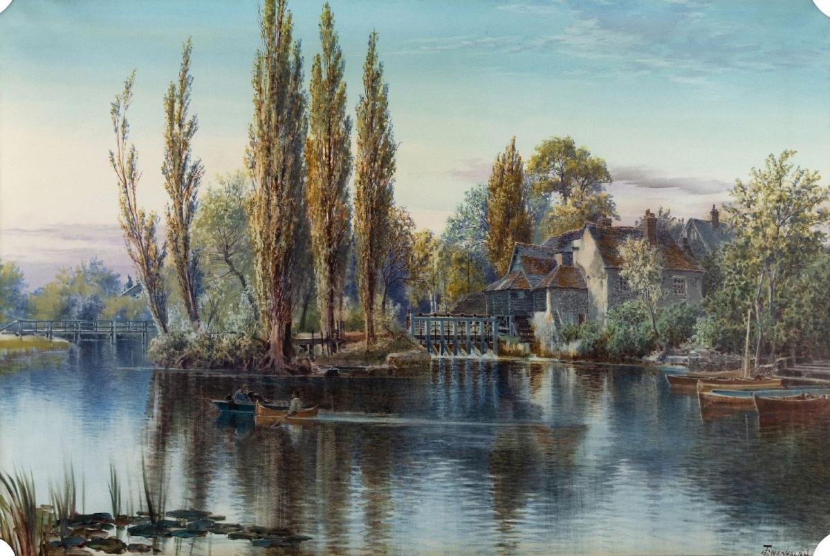 Thomas Greenhalgh | View of the Thames at Iffley Mill near Oxford ...