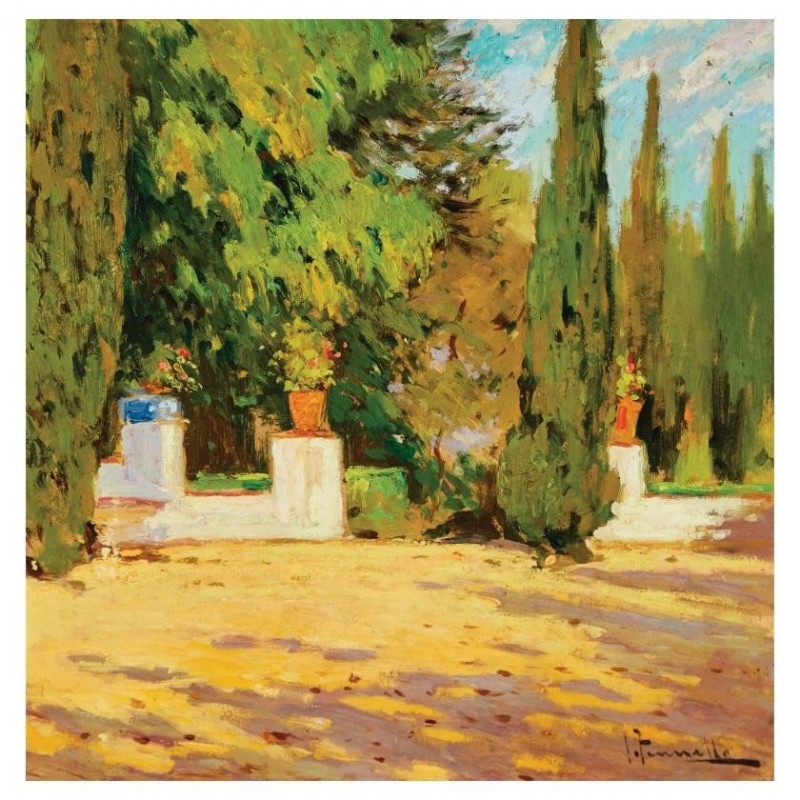 Joaquín Terruella Matilla | Jardín con ciprés | MutualArt