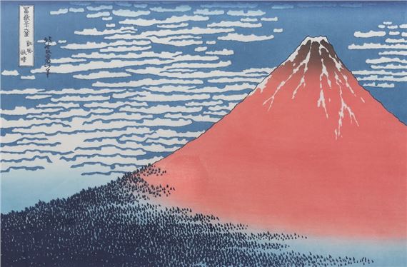 Katsushika Hokusai | Red Fuji from the series The Thirty-five Views of ...