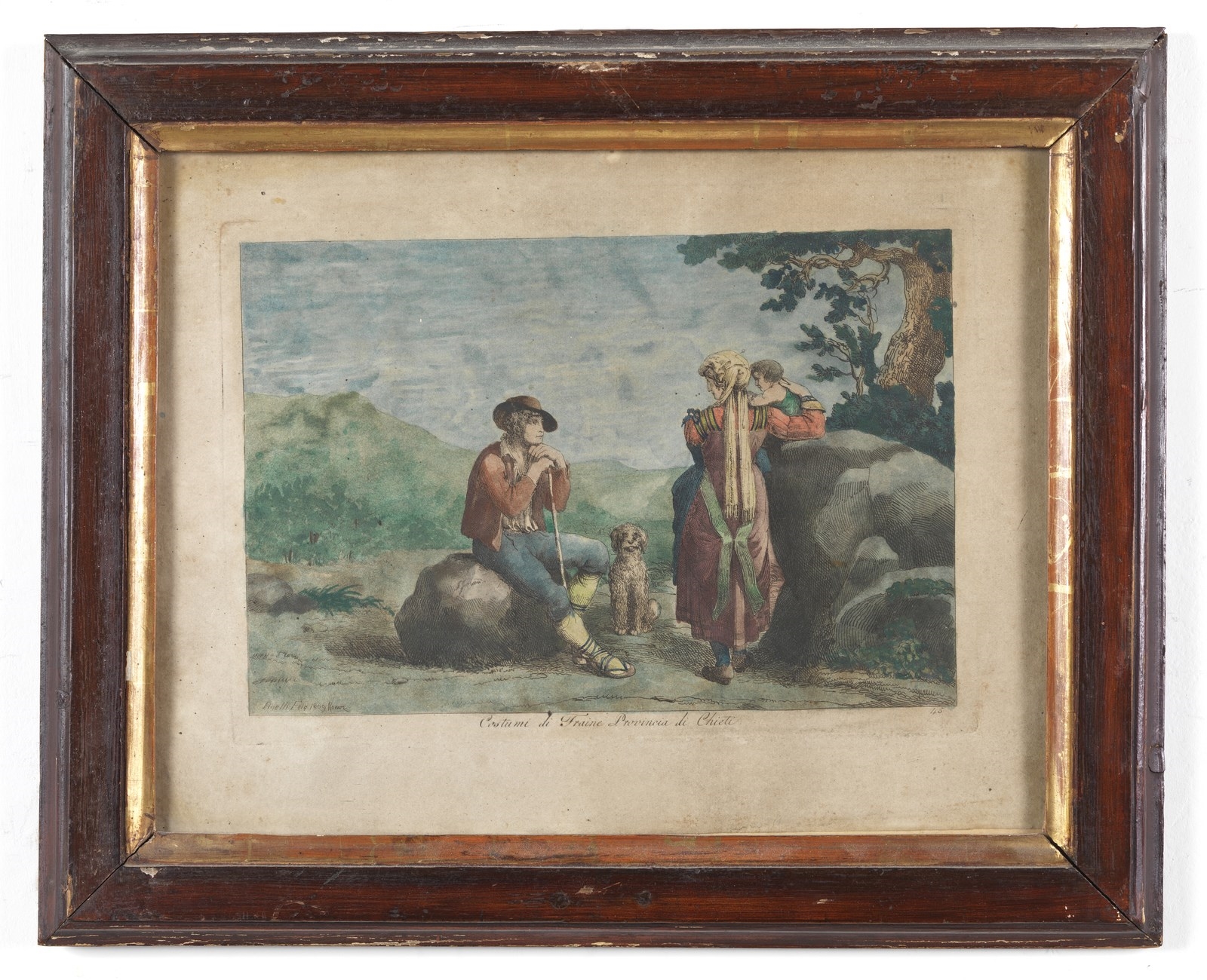 Bartolomeo Pinelli | Group of eight engravings depicting figures in ...