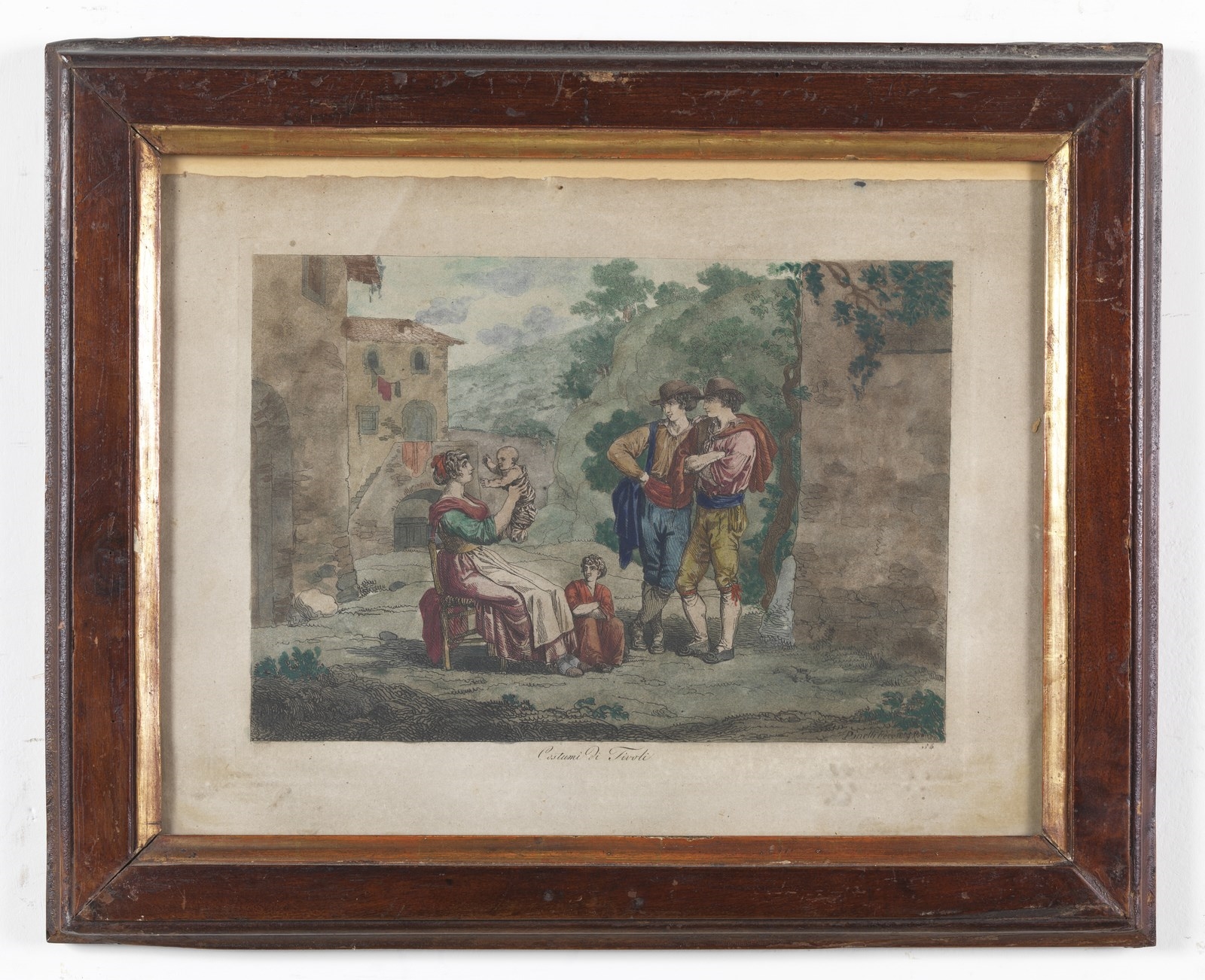 Bartolomeo Pinelli | Group of eight engravings depicting figures in ...