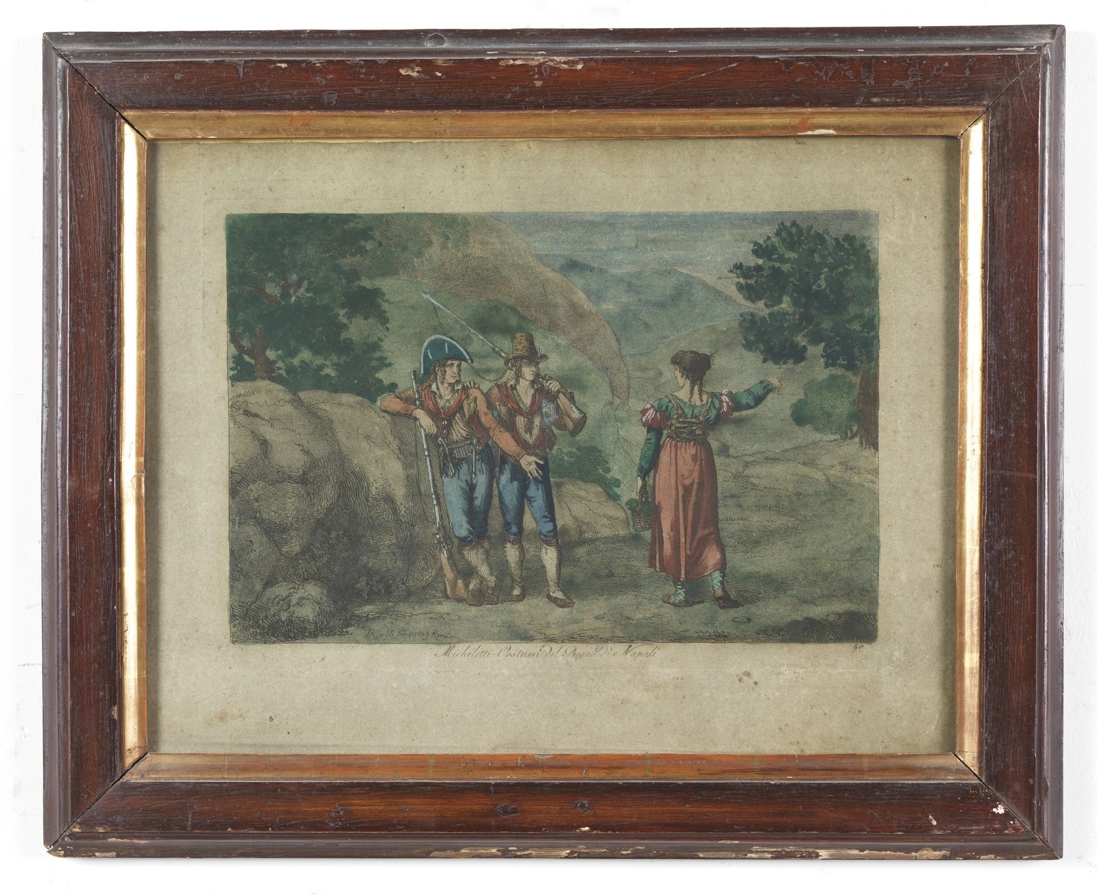 Bartolomeo Pinelli | Group of eight engravings depicting figures in ...