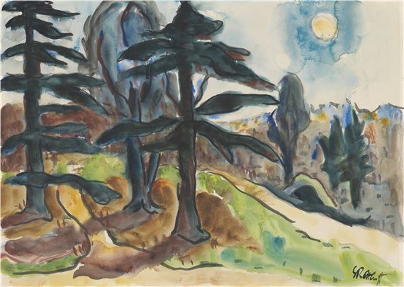 Karl Schmidt-Rottluff | BEWEGTE HERBSTLANDSCHAFT (ANIMATED AUTUMN ...