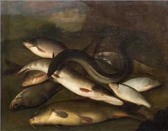Jacob Gillig | Still Life with Fish | MutualArt
