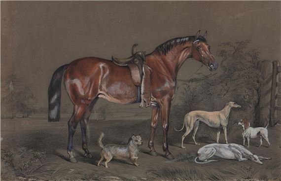 J. Carter | Portrait of a Chestnut Hunter | MutualArt