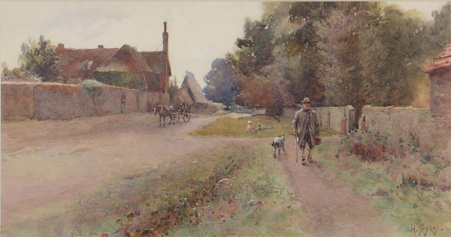 Henry Sykes | Street Scene in a Sussex Village | MutualArt
