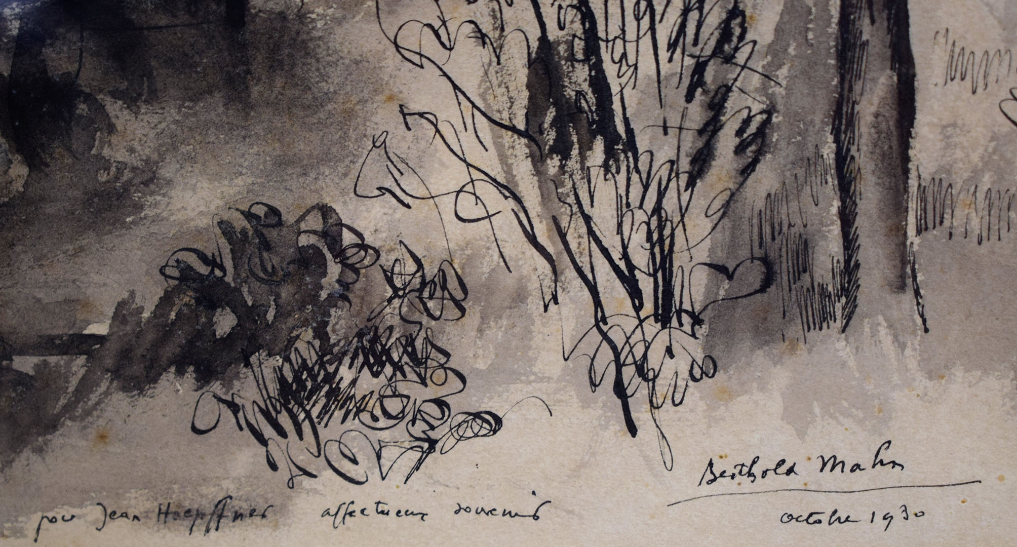 Charles Berthold-Mahn | Back of a house and church tower (1930) | MutualArt