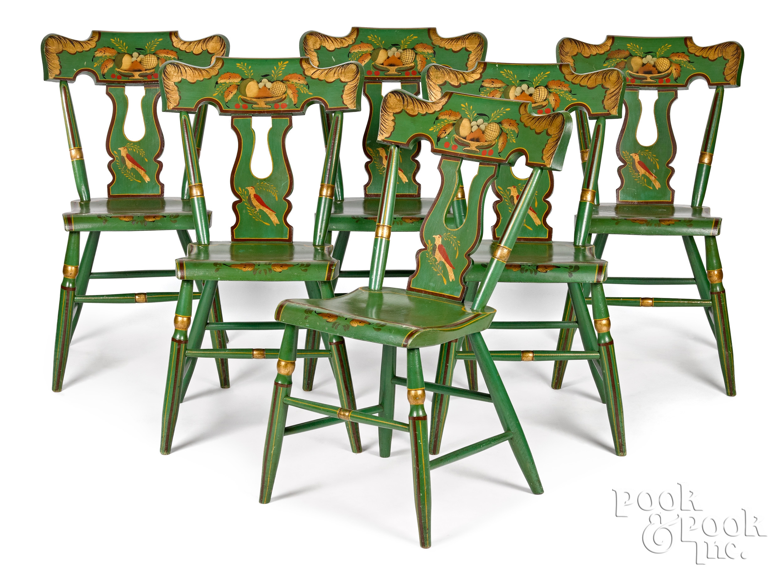 George Nees | Plank seat chairs (Circa 1855) | MutualArt