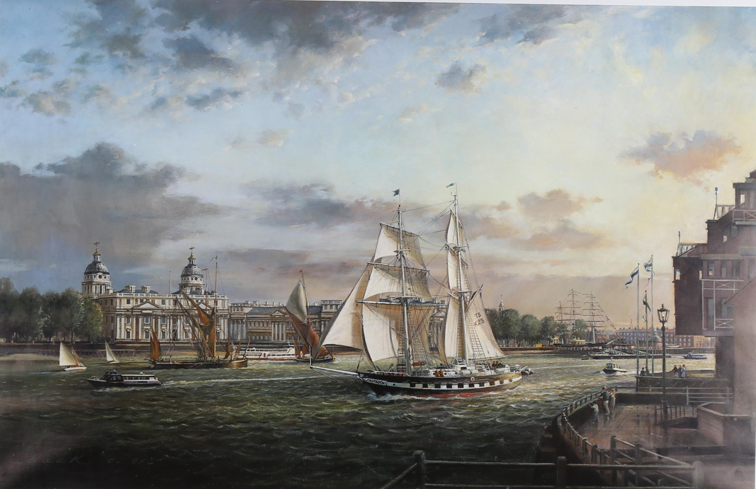 Robert Back | The Thames at Greenwich | MutualArt
