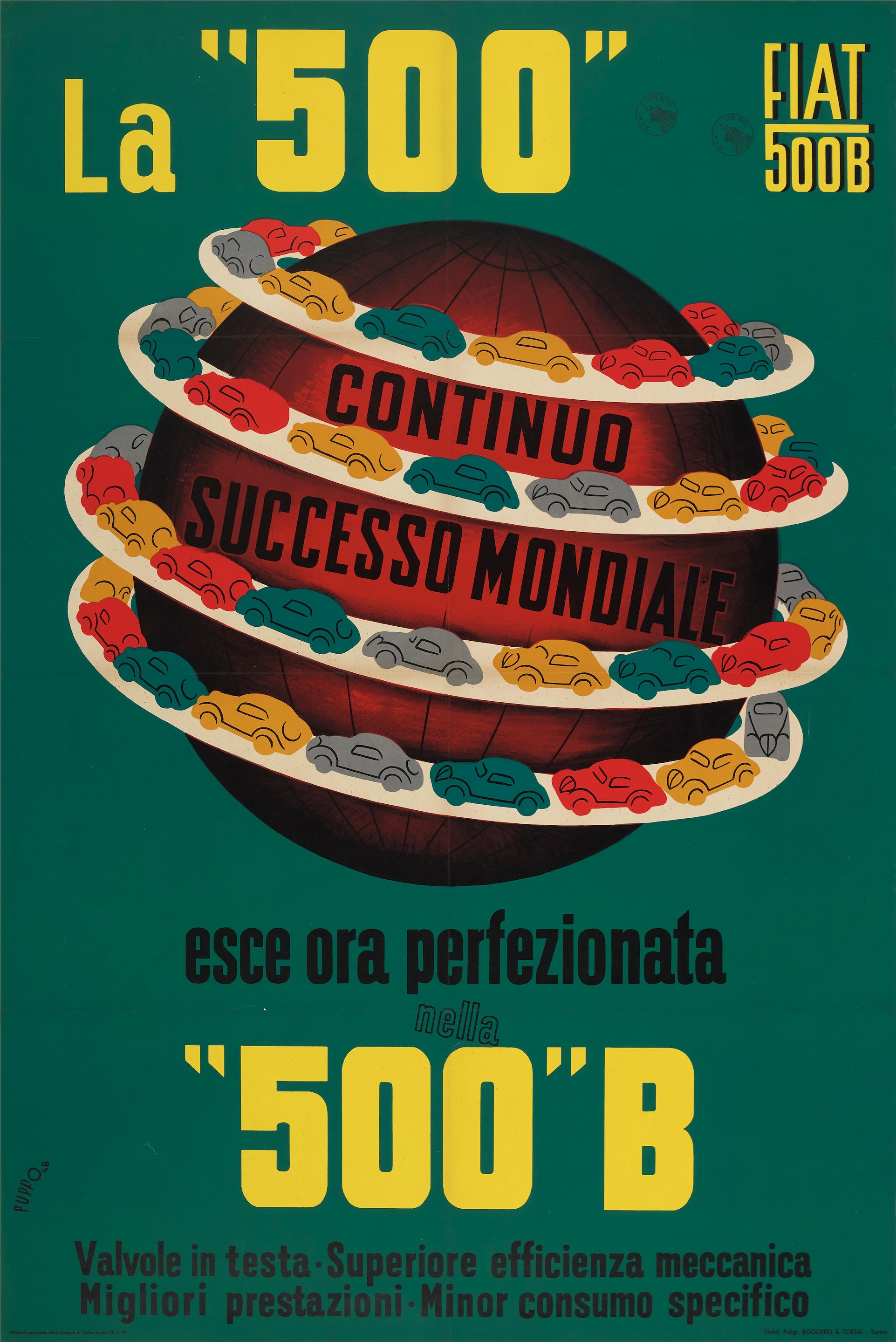 Mario Puppo | LA 500 FIAT 500B (1948) | MutualArt