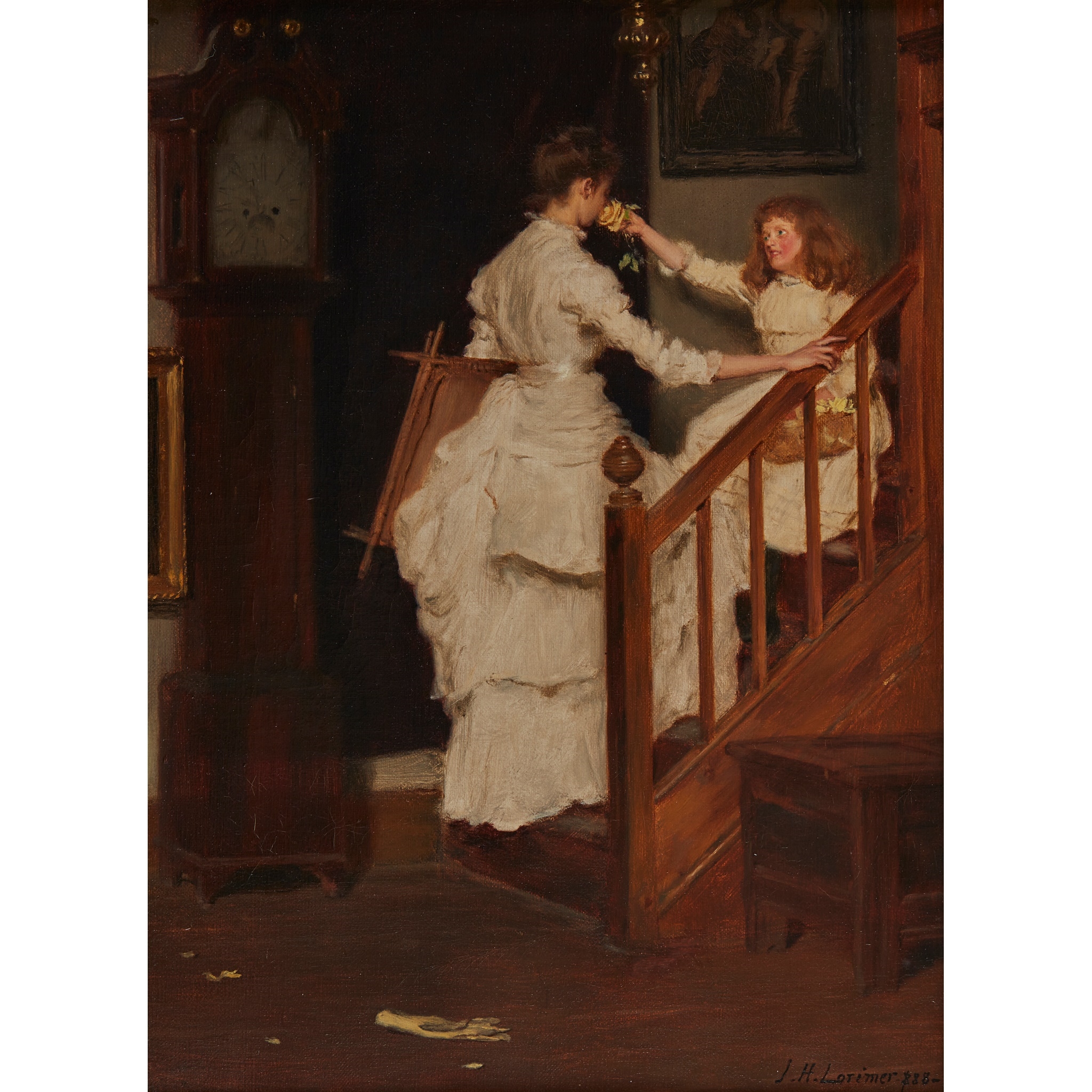 John Henry Lorimer | WHITE LILIES IN GLASS VASE | MutualArt