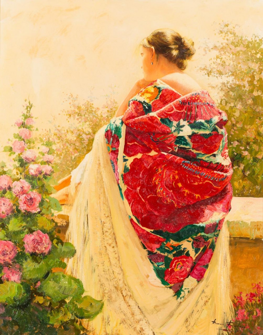 José Miguel Roman Frances | Chica con mantón | MutualArt