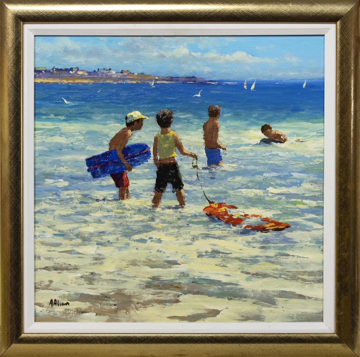 Alfred Allan | AT THE BEACH | MutualArt