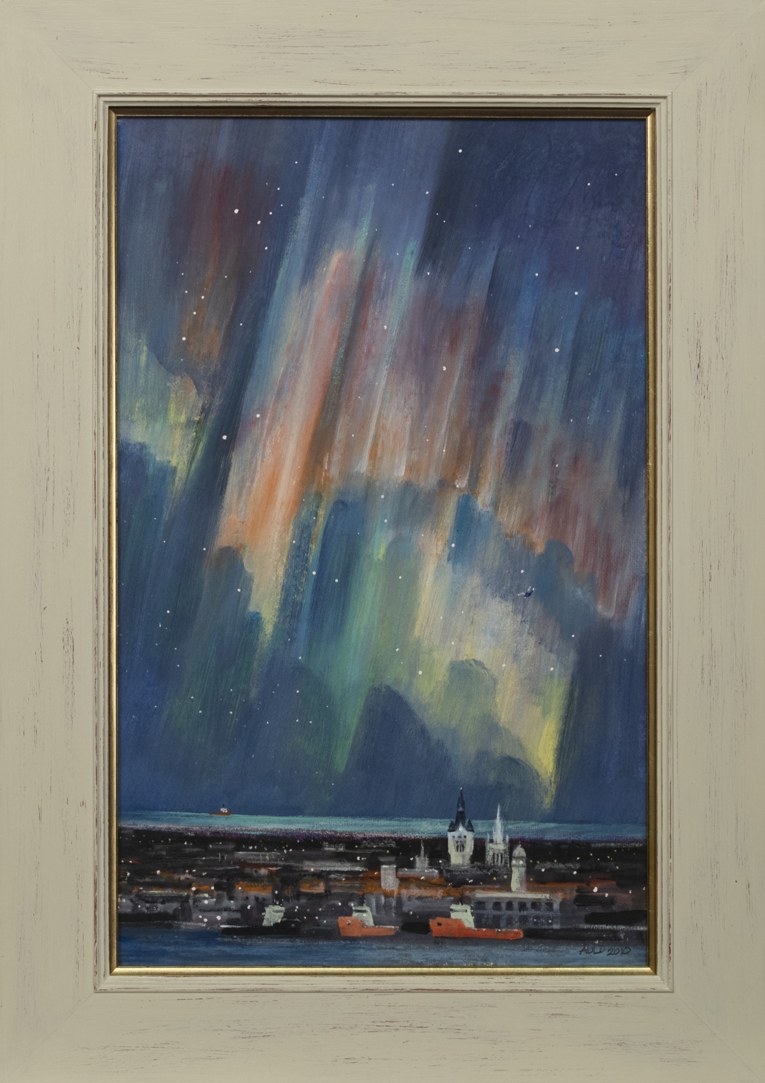 Eric Auld | NORTHERN LIGHTS OVER THE CITY (2010) | MutualArt