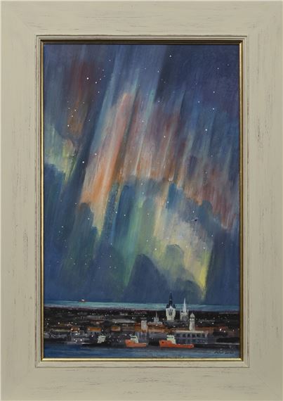 Eric Auld | NORTHERN LIGHTS OVER THE CITY (2010) | MutualArt