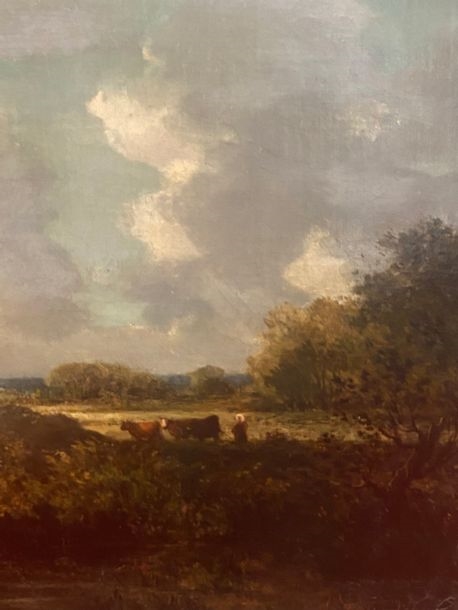 Florimond Palvadeau | Paysage aux vaches | MutualArt