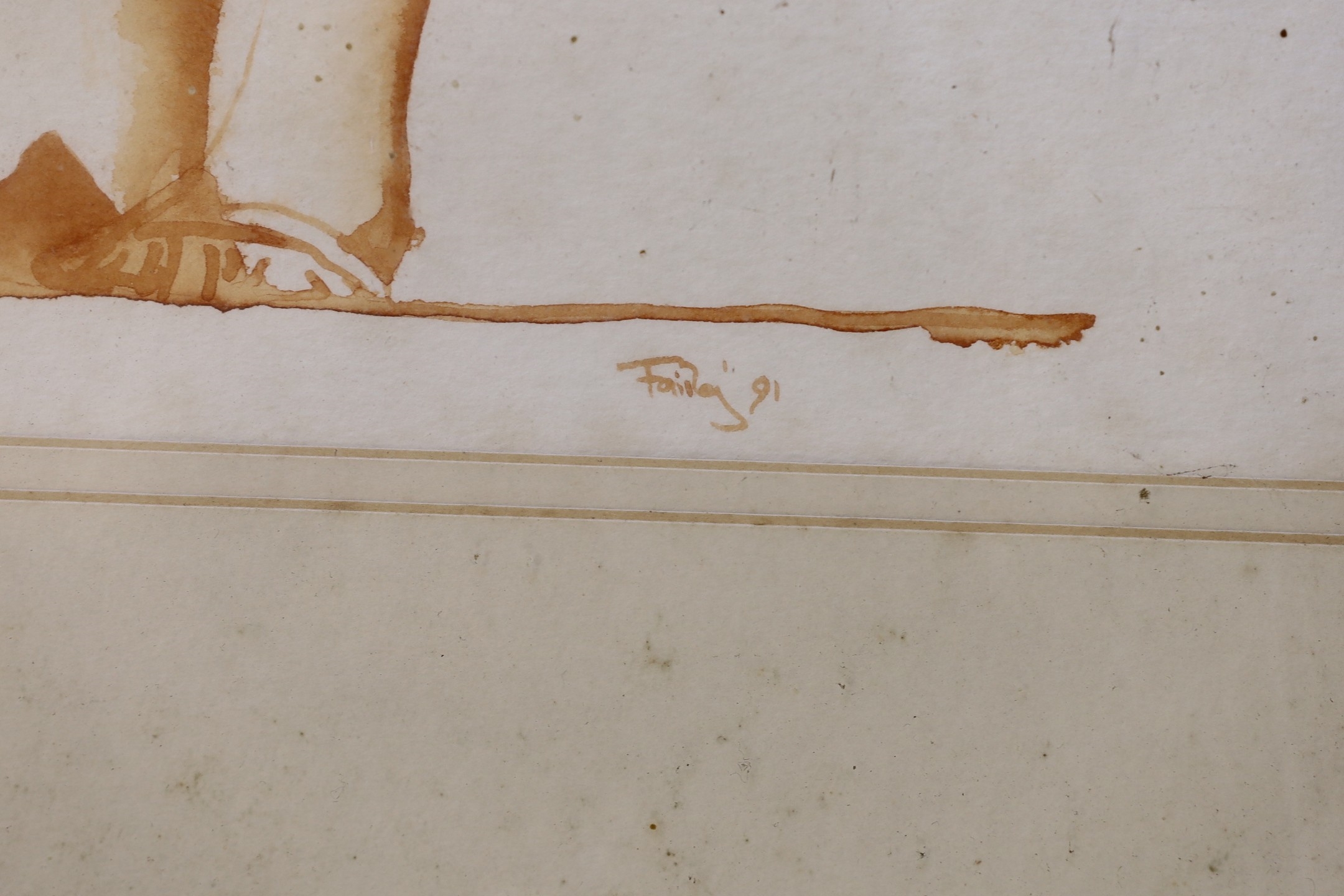 Rob Fairley | Girl standing on a wall, Kuldi Ghor | MutualArt