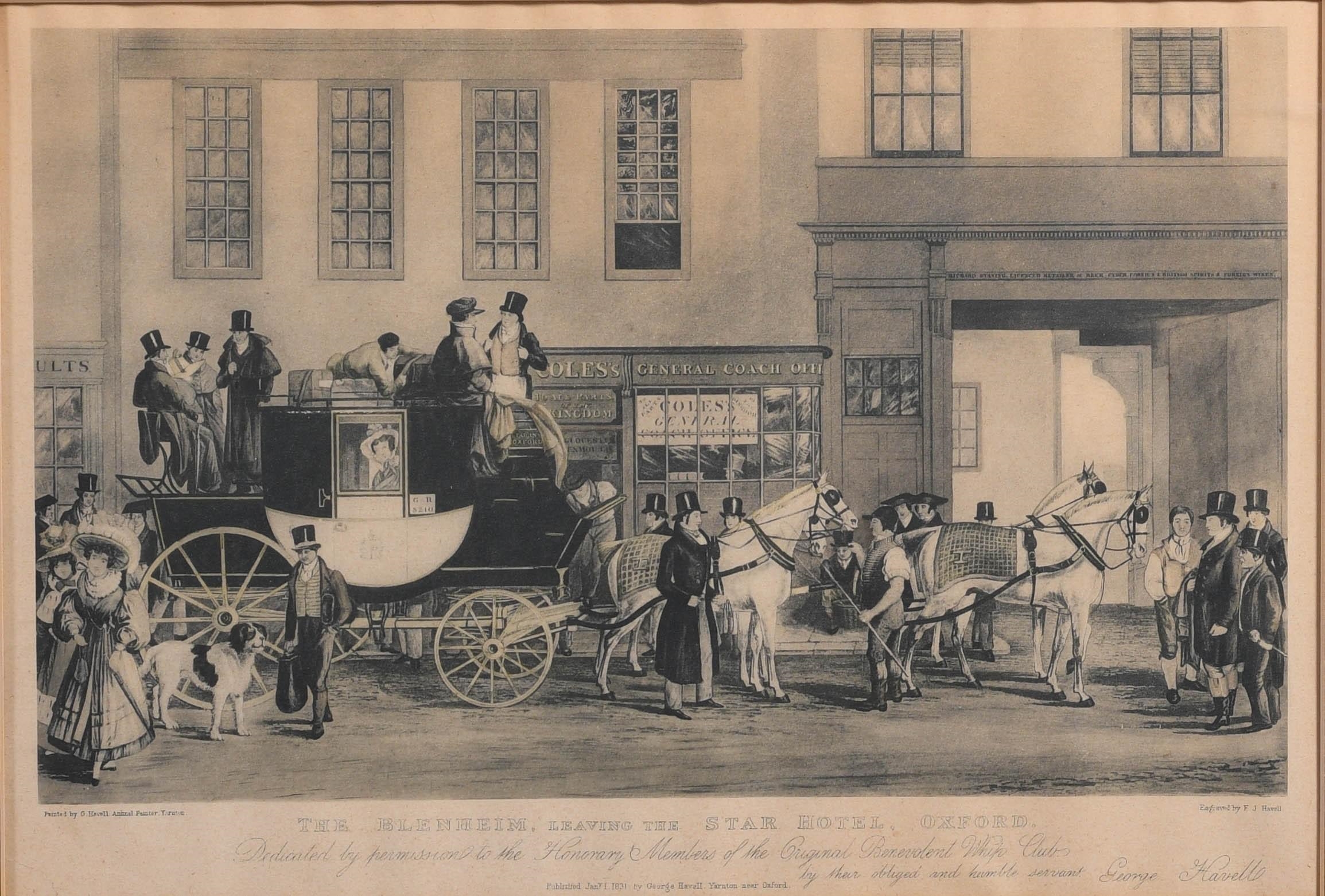 James Pollard | THE ROYAL MAILS STARTING FROM THE GENERAL POST OFFICE ...