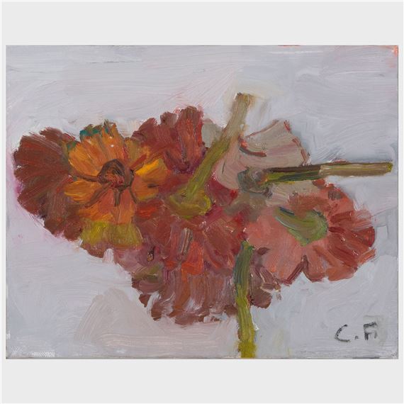 Cornelia Foss | Zinnias (2018) | MutualArt