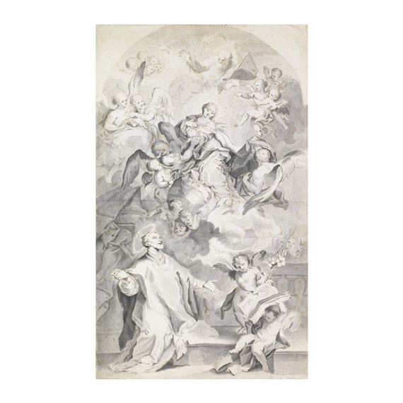 Sebastiano Conca | VERGINE IMMACOLATA APPARE A SAN FILIPPO NERI (18th ...