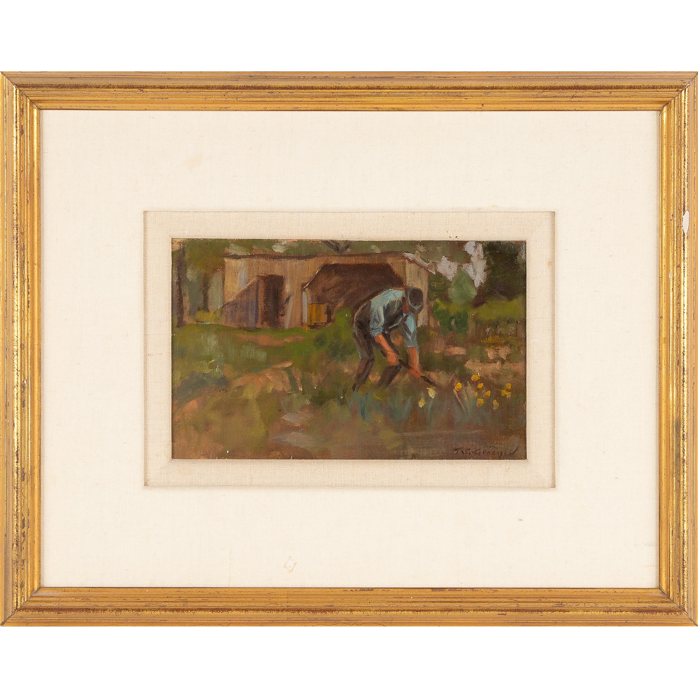 Thomas Garland Greene | WORKING IN THE GARDEN | MutualArt