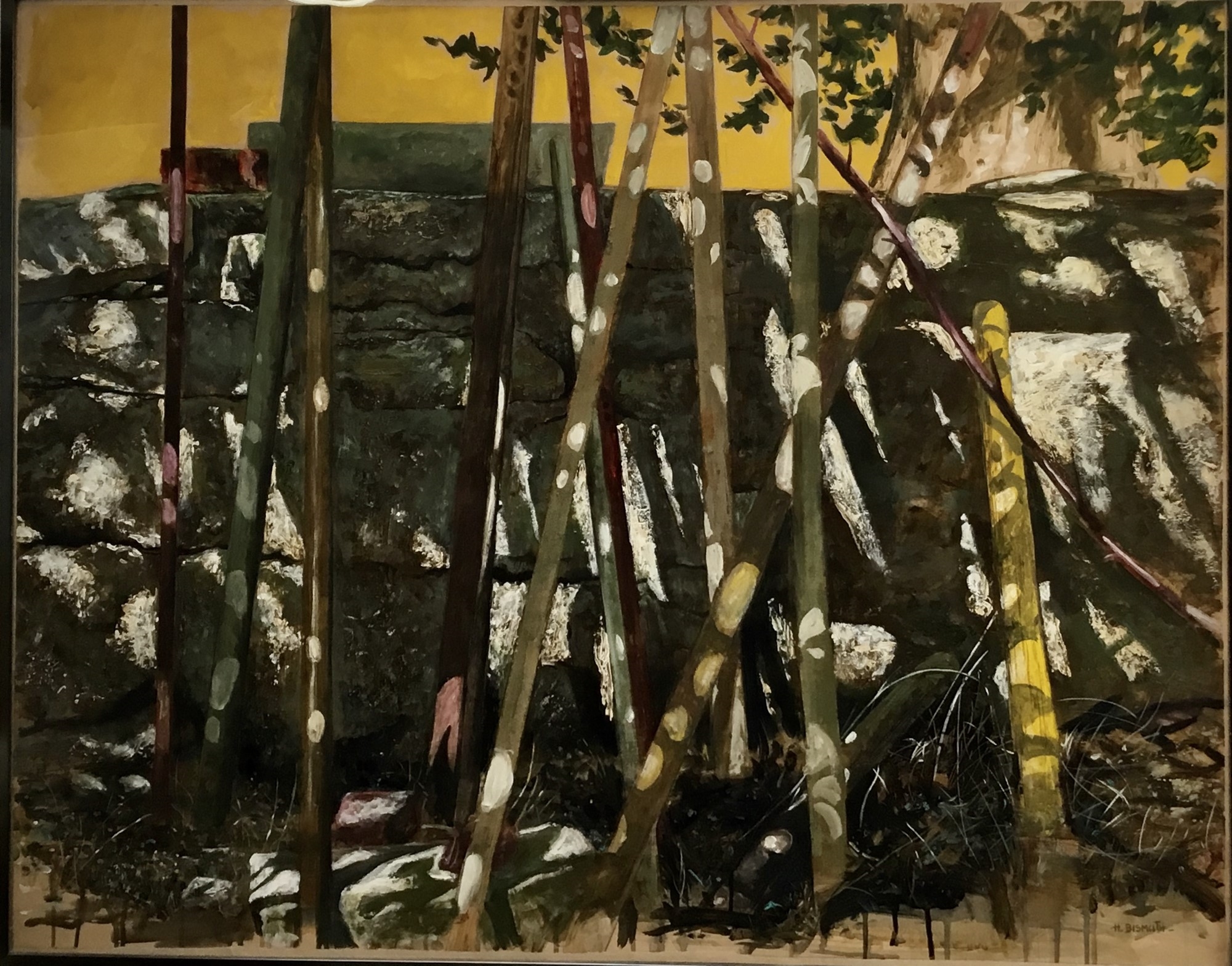 Henry Bismuth | stone wall | MutualArt