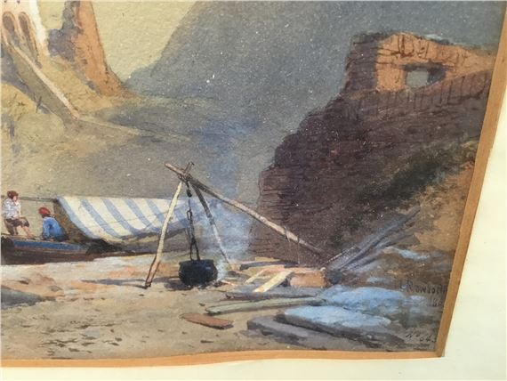 Thomas C. L Rowbotham | Italian coastal scene | MutualArt