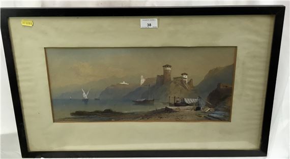 Thomas C. L Rowbotham | Italian coastal scene | MutualArt