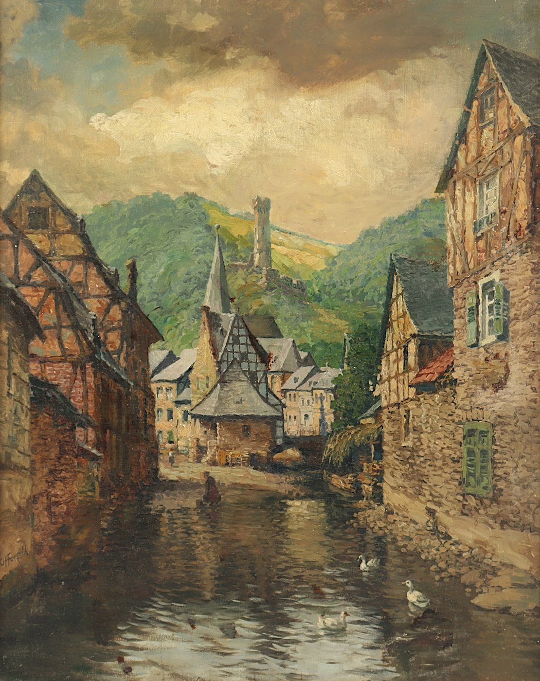 Theodor Offergeld | Ansicht aus Monschau in der Eifel | MutualArt