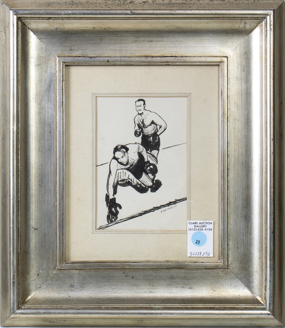 Joseph Webster Golinkin | The Knockdown (Circa 1950) | MutualArt