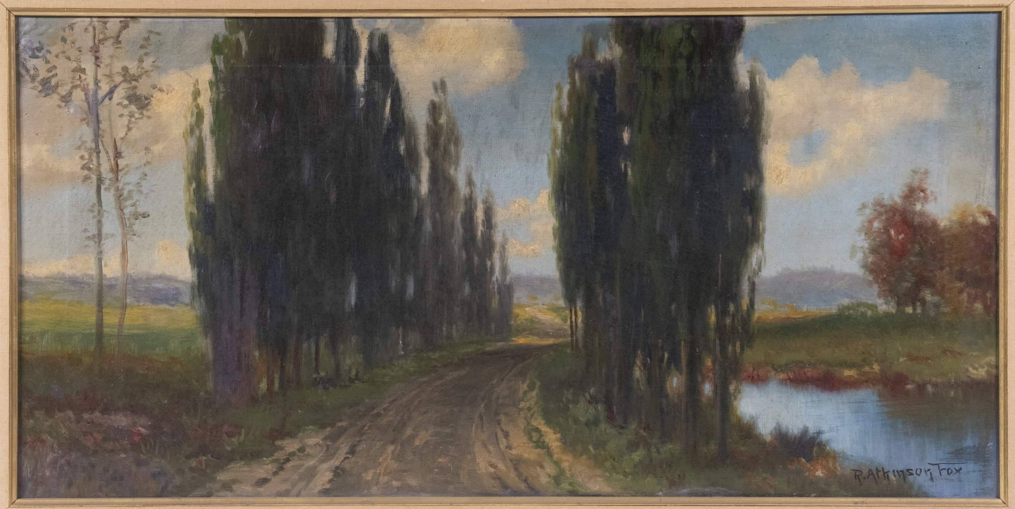Robert Atkinson Fox | A Lane of Italian Cypress Trees in the Country ...
