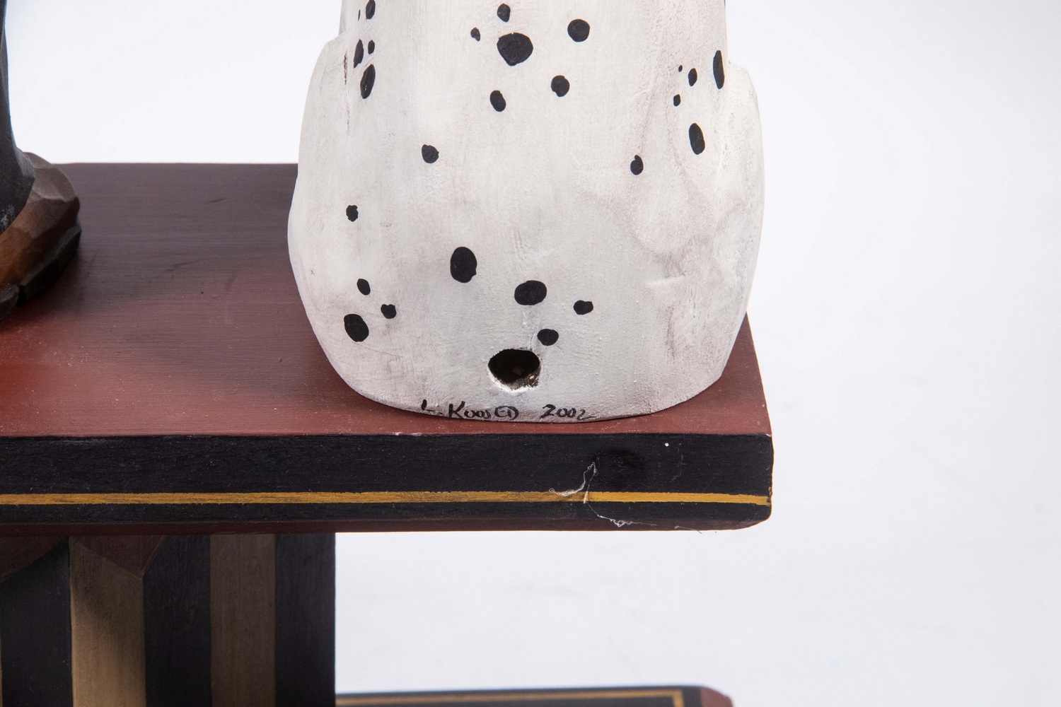 Larry Koosed | Folk Art A Dog and His Fireman (2002) | MutualArt