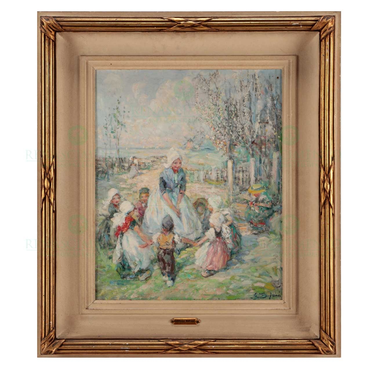 Gennaro Befani | FIGURA FEMININA COM CRIANÇAS | MutualArt