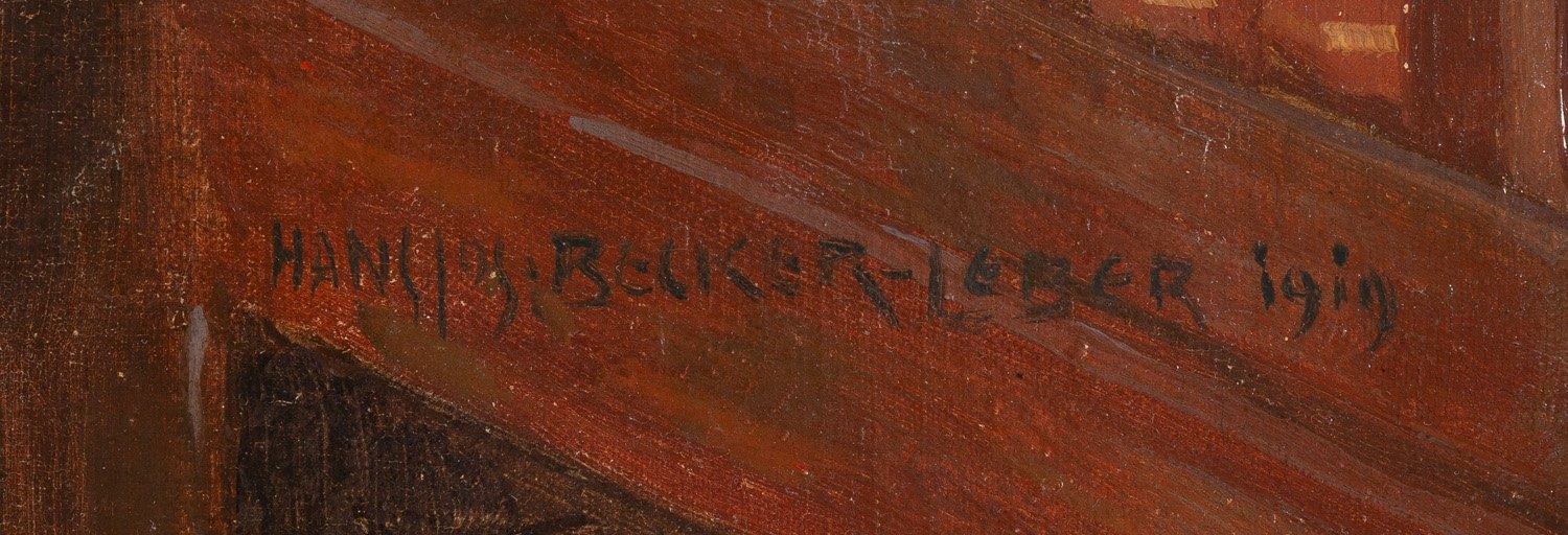 Hans Josef Becker-Leber | Male portrait (1919) | MutualArt