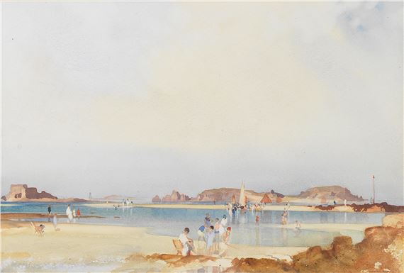 William Russell Flint | ON THE BEACH | MutualArt