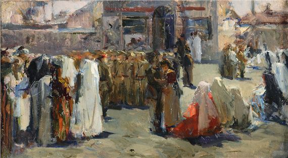 Valentin Ivanovich Polyakov | Alma-Ata. Seeing off to the front (1943 ...