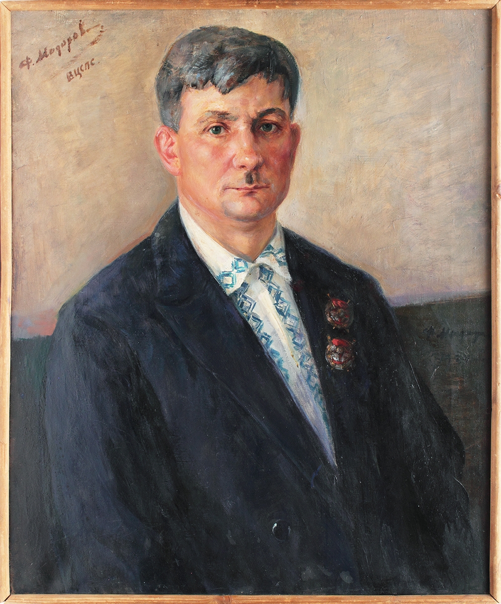 Fedor Alexandrovich Modorov | Portrait of a man with two Orders of the ...