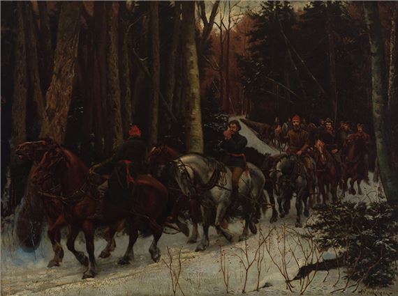 William Cruikshank | Hauling the Mast | MutualArt