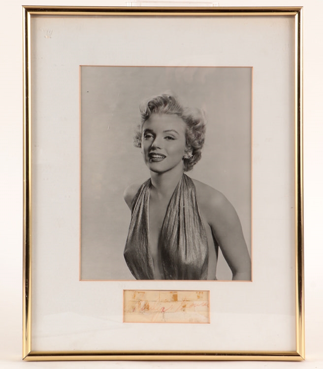Marilyn Monroe | A photograph of Marilyn Monroe with autograph. | MutualArt