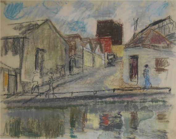 Willy Eisenschitz | Three characters in the street | MutualArt