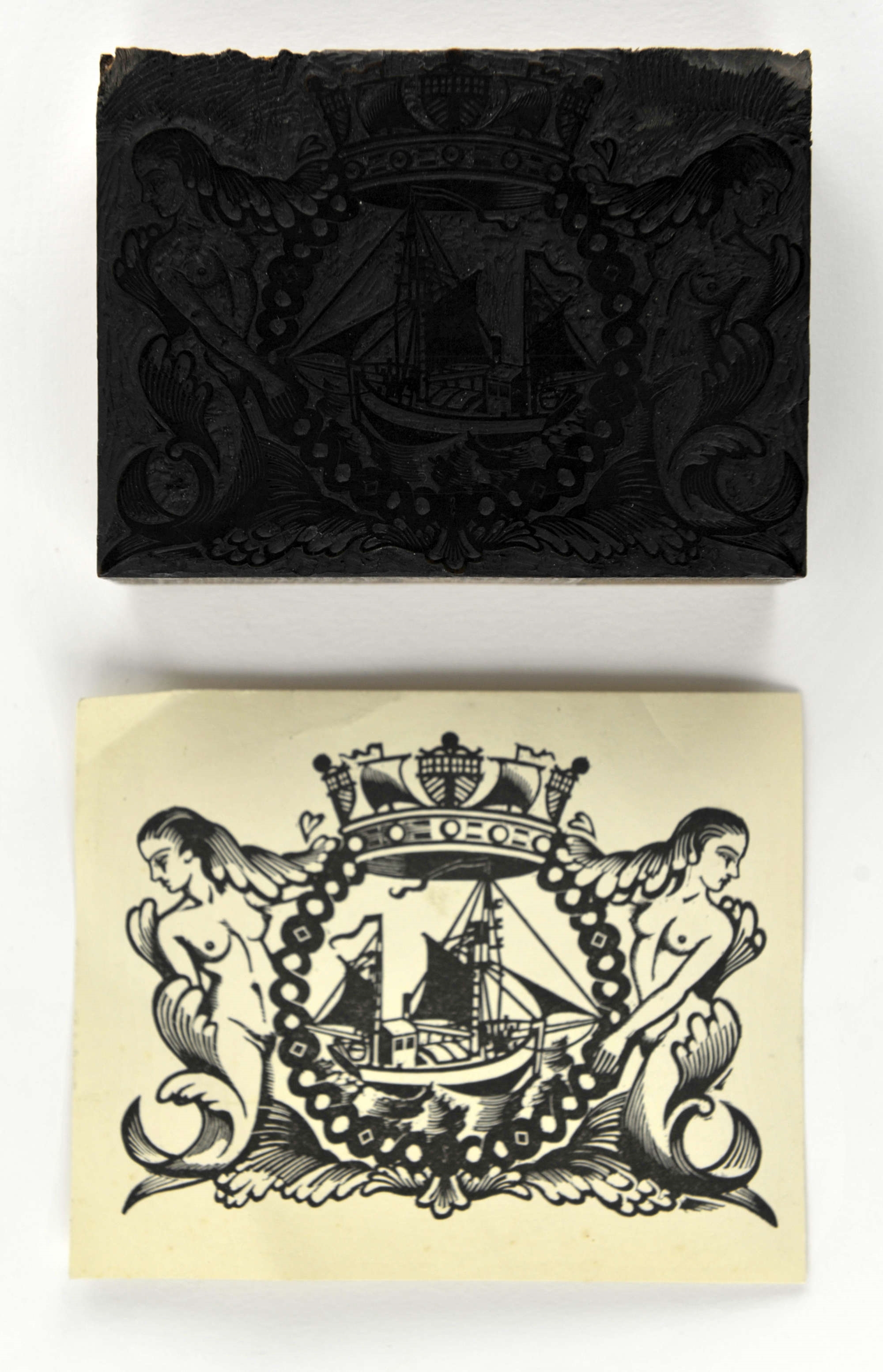 Mark Severin | Bookplate depicting a mermaid | MutualArt