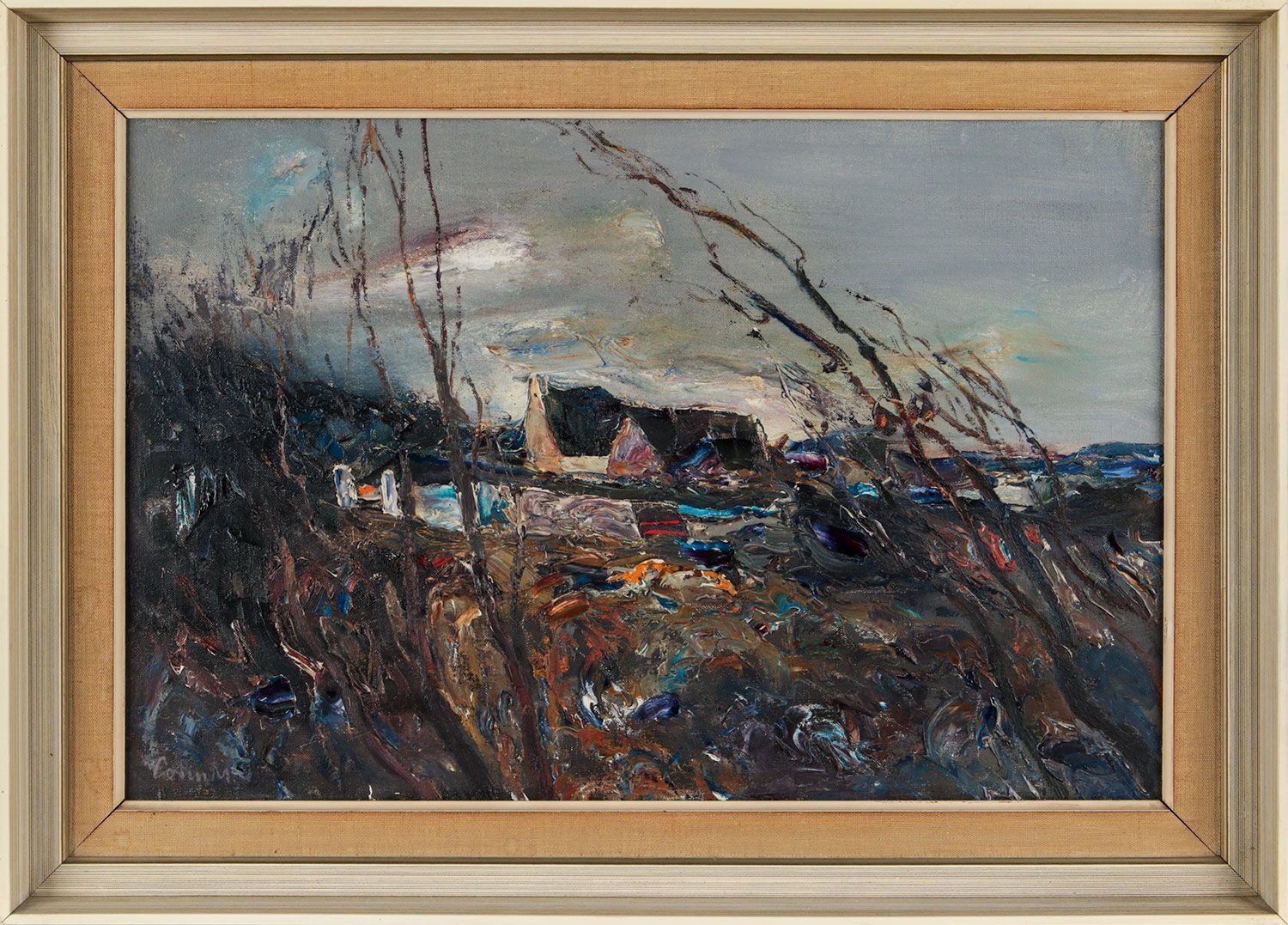 Colin Middleton | COASTAL COTTAGE IN WINTER | MutualArt