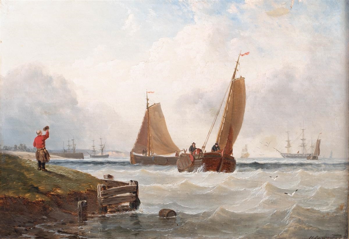 Richard Hume Lancaster | DUTCH COASTAL SCENE WITH FIGURE IN THE ...