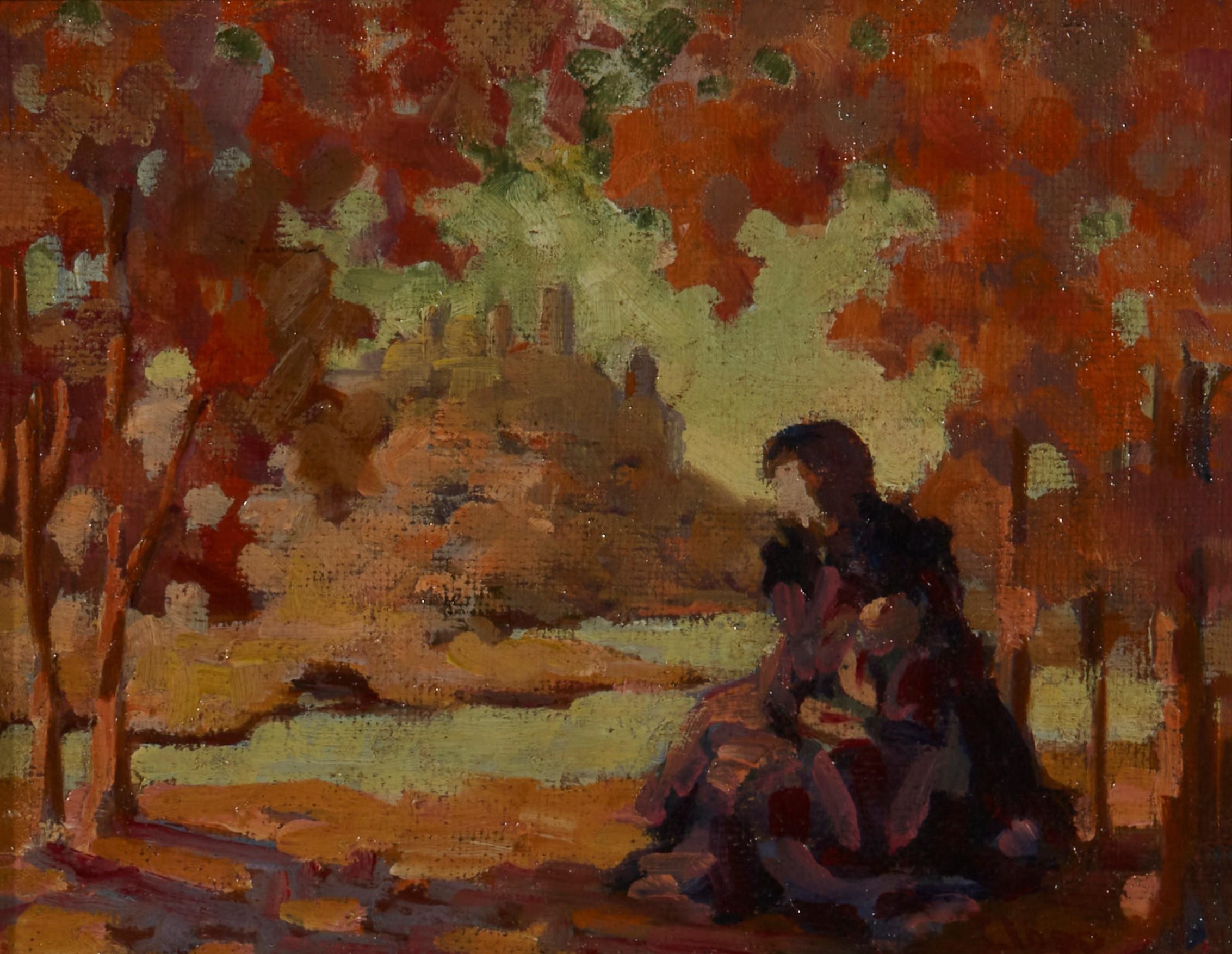 William Henry Clapp | View through the trees | MutualArt