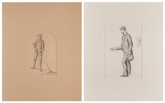 Francis Luis Mora | Two pencil drawings: | MutualArt